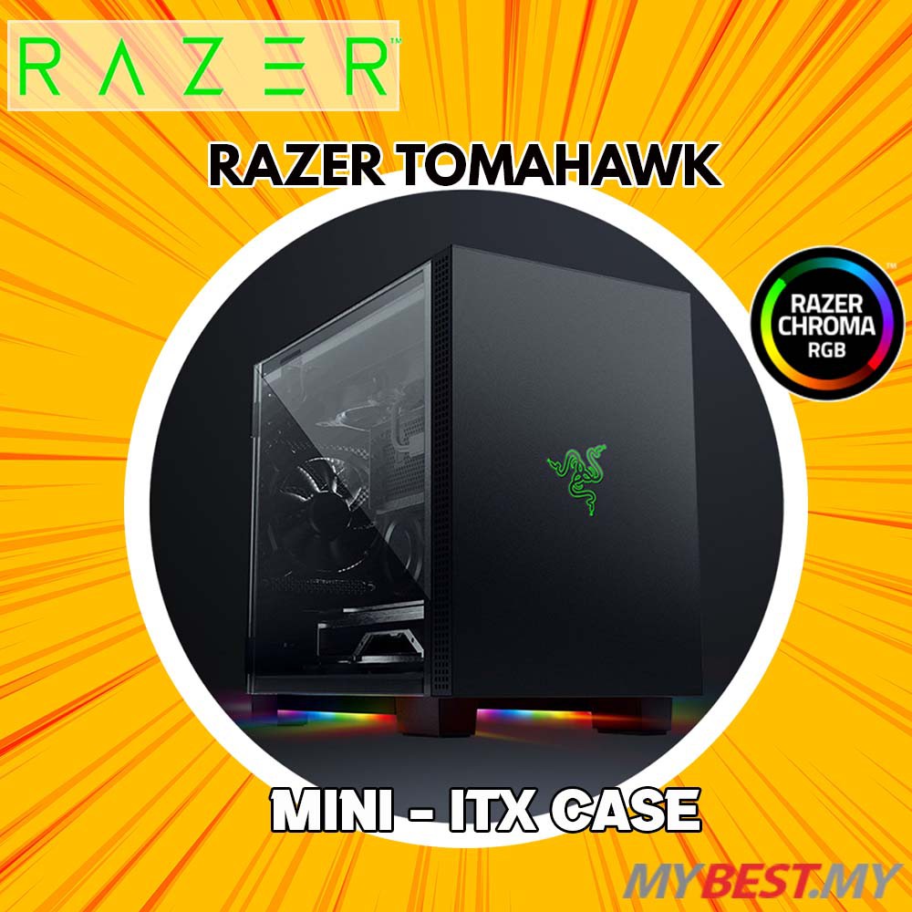 Razer Tomahawk Mini-ITX Gaming Chassis with Razer Chroma RGB | Shopee ...