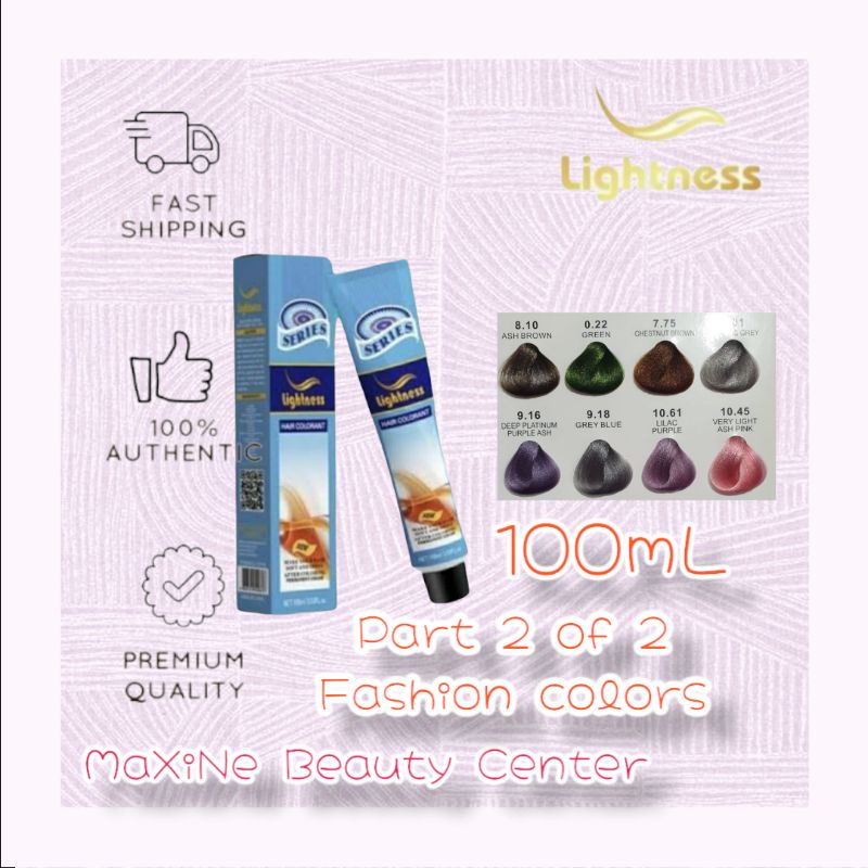 LIGHTNESS / CPS hair colors, 100ml (fashion colors - ash gray, ash ...
