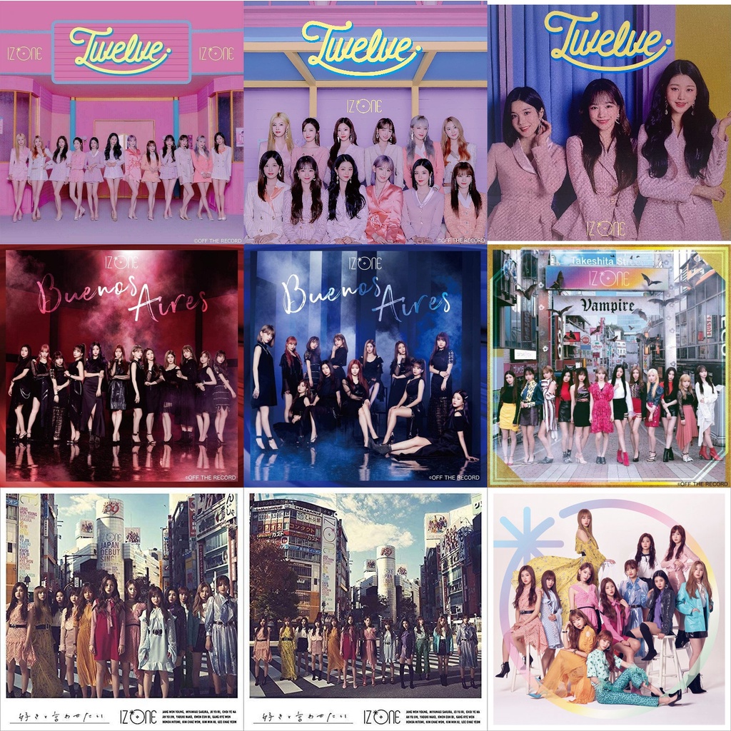 IZONE JAPAN Album Collection Twelve Beware 好きと言わせたい Vampire Buenos ...