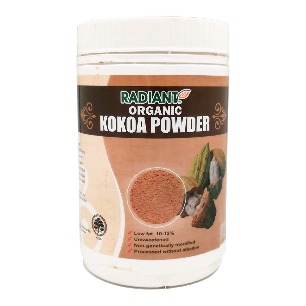 HEALTH SUPPLEMENT Radiant Non GMO Organic Kokoa Powder 200g | Shopee ...
