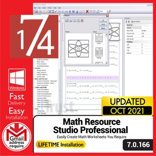Math Resource Studio Professional 7.0.166 - Easily Create Math ...