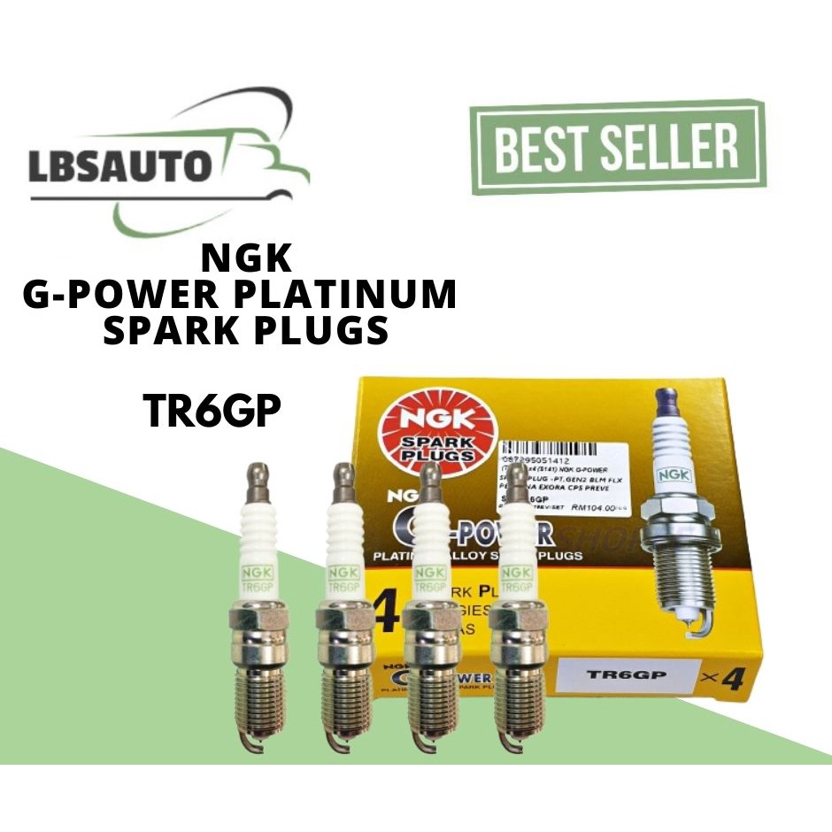 NGK G-POWER Platinum Spark Plug TR6GP Sesuai Kereta Persona Gen2 Waja Ready Stock | Shopee Malaysia