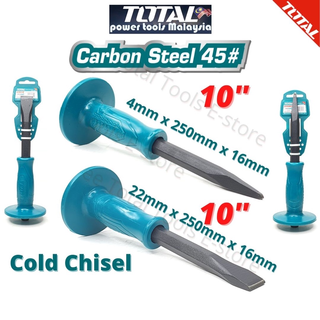 TOTAL Cold Chisel (250mm) 冷凿带保护手柄 - THT4211026 / THT4221026 | Shopee Malaysia