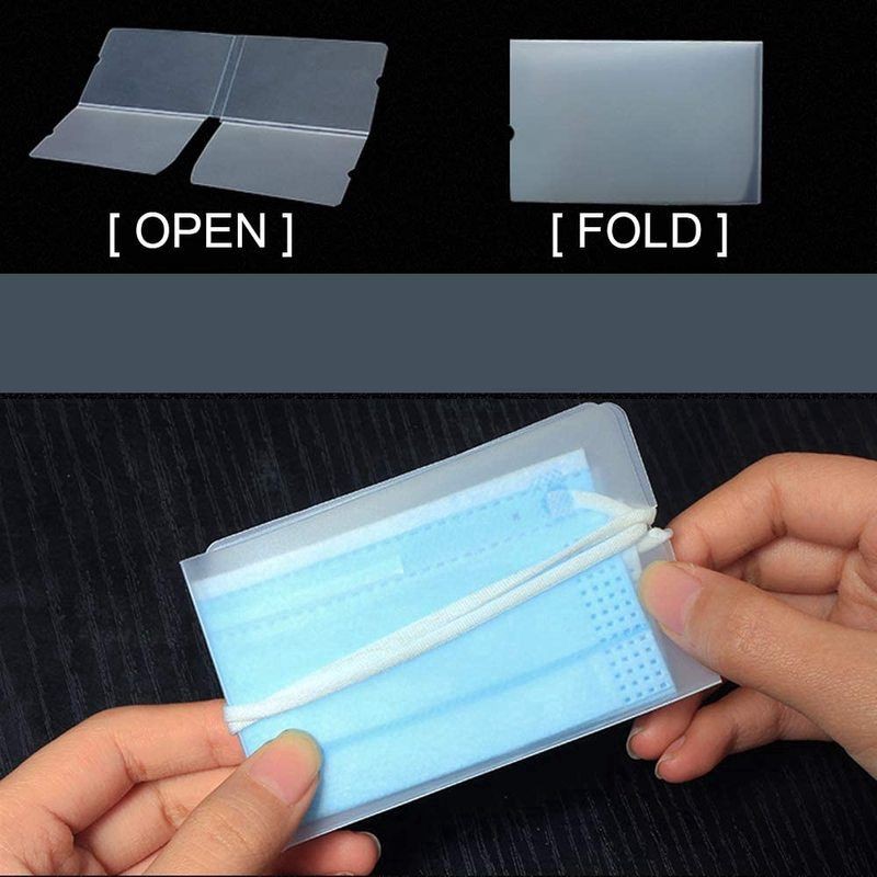 PORTABLE CARTOON MASKS KEEPER FOLDABLE MASK STORAGE CLIP FACE MASKS ...