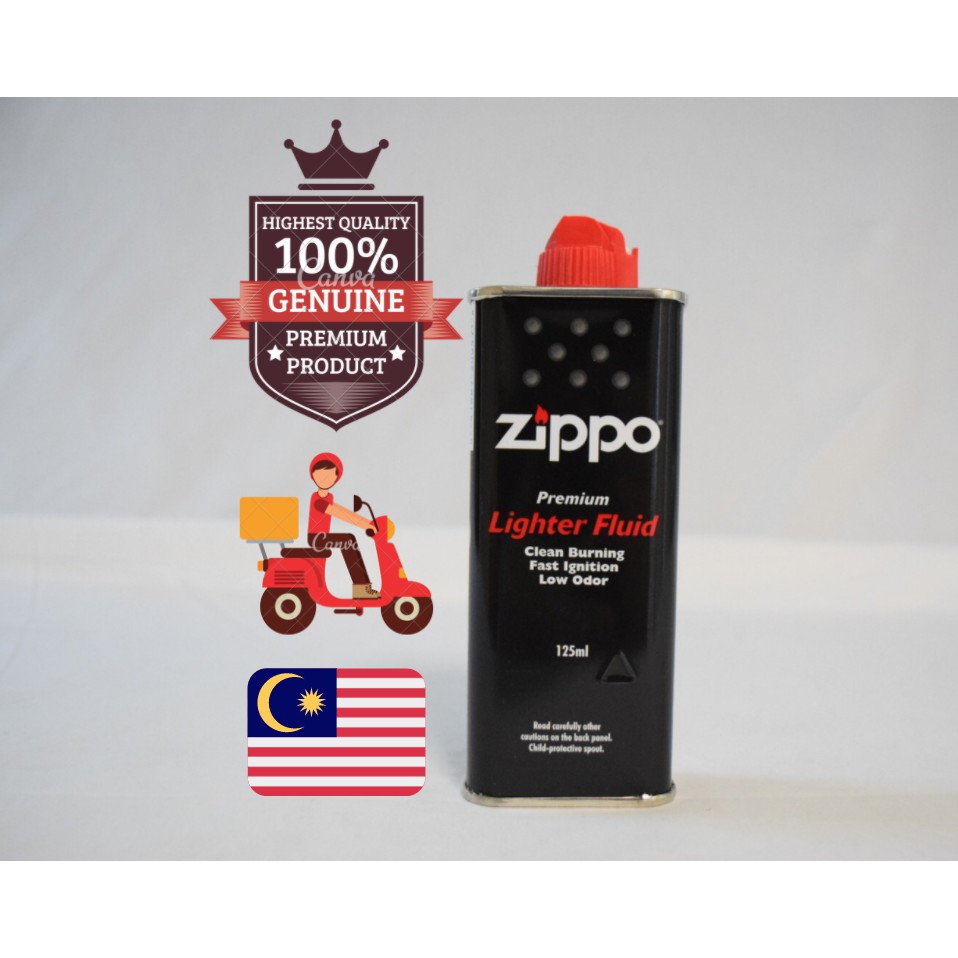 (AUTHENTIC) Zippo Oil Premium Lighter Fluid 125ML | Shopee Malaysia