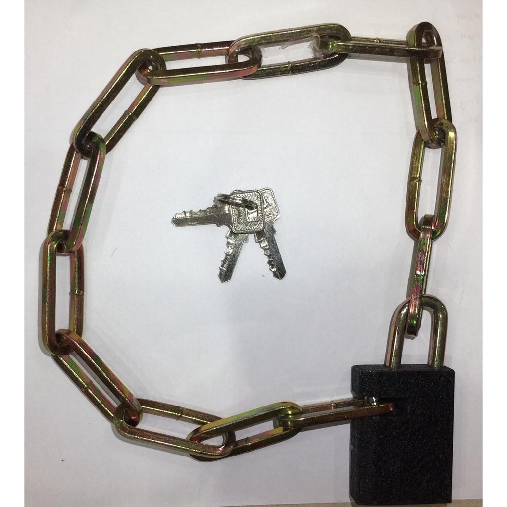 padlock with chain 52cm | Shopee Malaysia