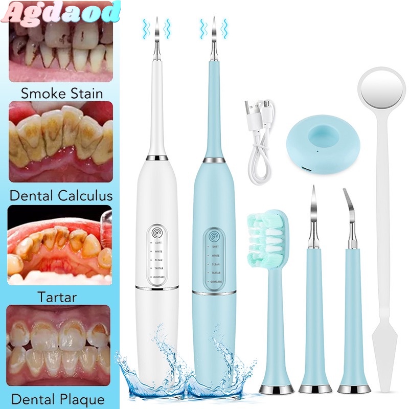 Agdoad Ultrasonic Electric Dental Calculus Remover Dental Scaler Tooth ...