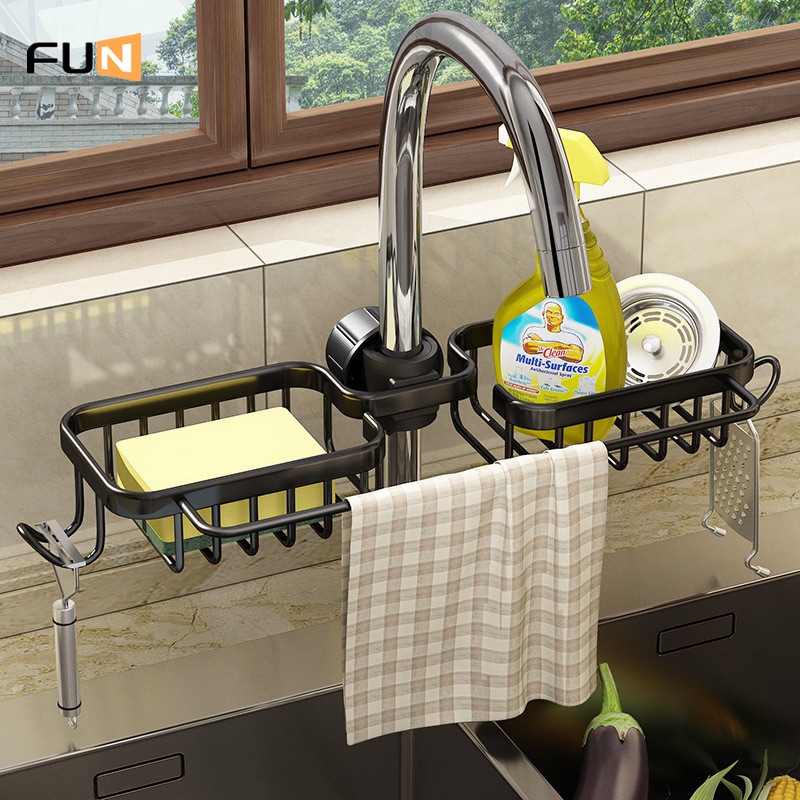 【FUN】sponge holder for sink kitchen organizer Sponge Holder Sink Drain ...