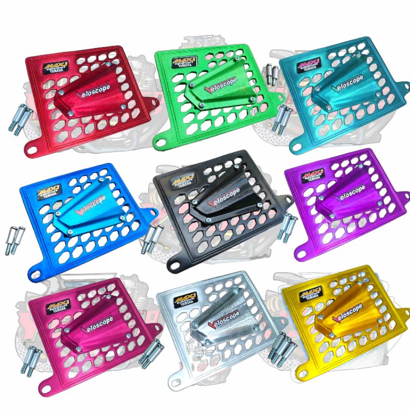 Cnc aluminum radiator Cover Yamaha Nmax, Aerox, lexi cnc aluminum with ...