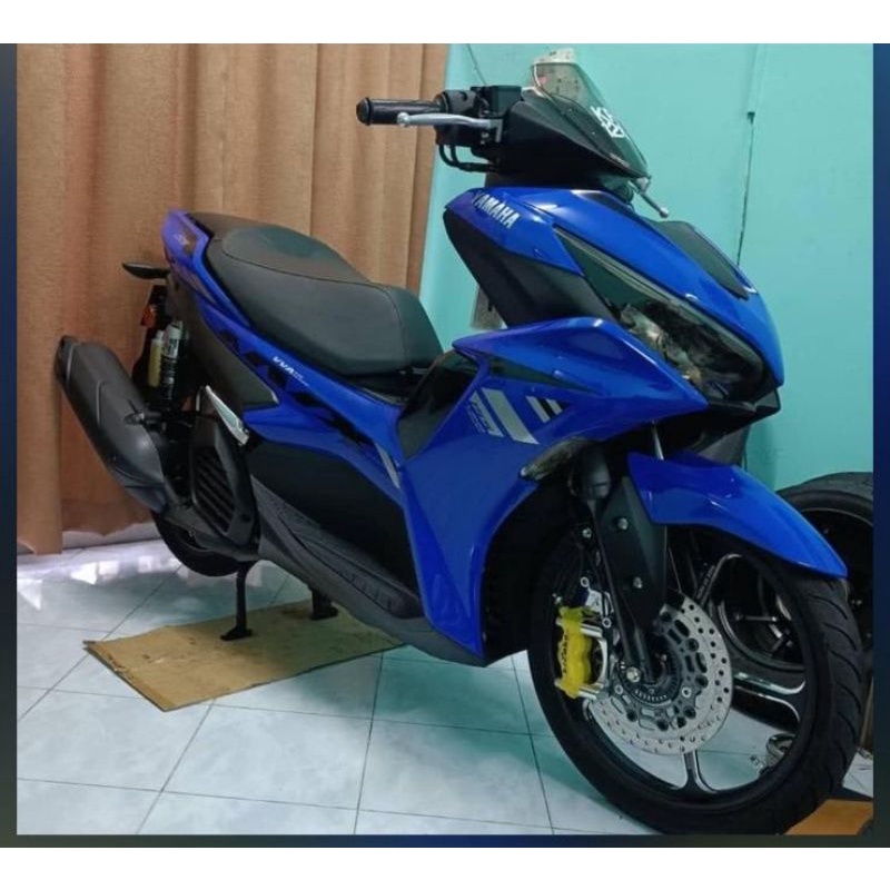 YAMAHA NVX155 V2 COVERSET CUSTOM MODERN BLUE STICKER TANAM | Shopee ...