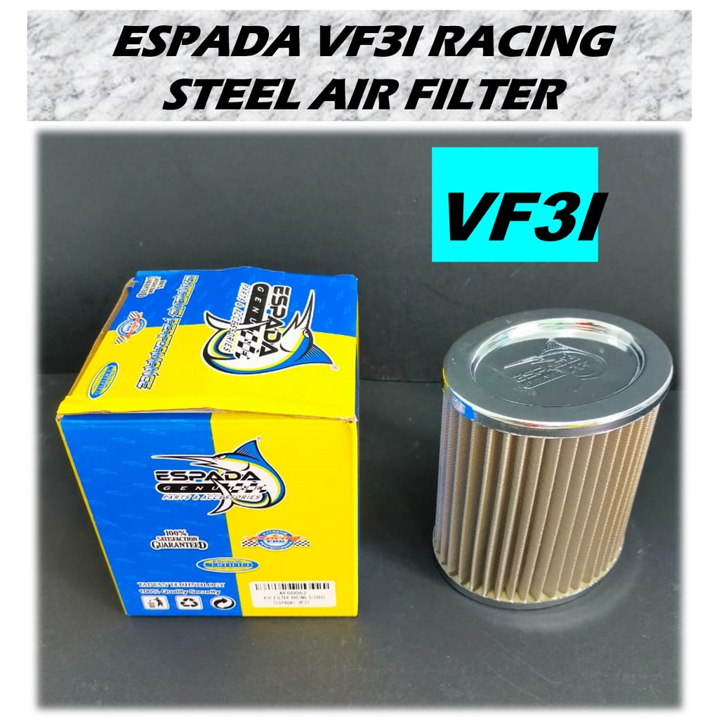 ESPADA SYM VF3i RACING AIR FILTER STAINLESS STEEL VF3-i AFEPD/VF3I ...