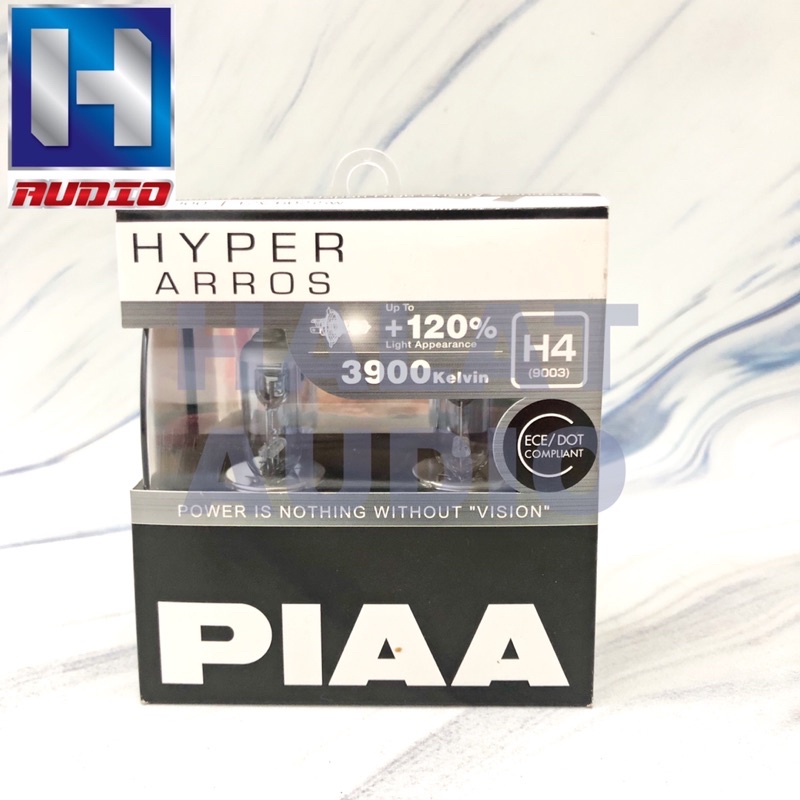 Piaa Japan Halogen Car Light Bulb H4 Hyper Arros 3900K 60/55W 60/55watt ...