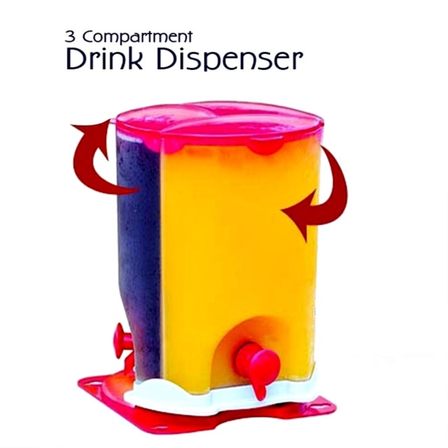 3 compartment drink dispenser with box / 3 spin water dispenser water ...