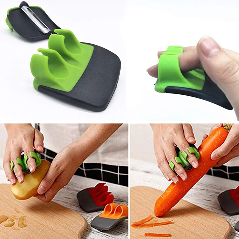 Creative Fruit Peeler Two-finger Blade Slicer Grater Kitchen Gadget ...