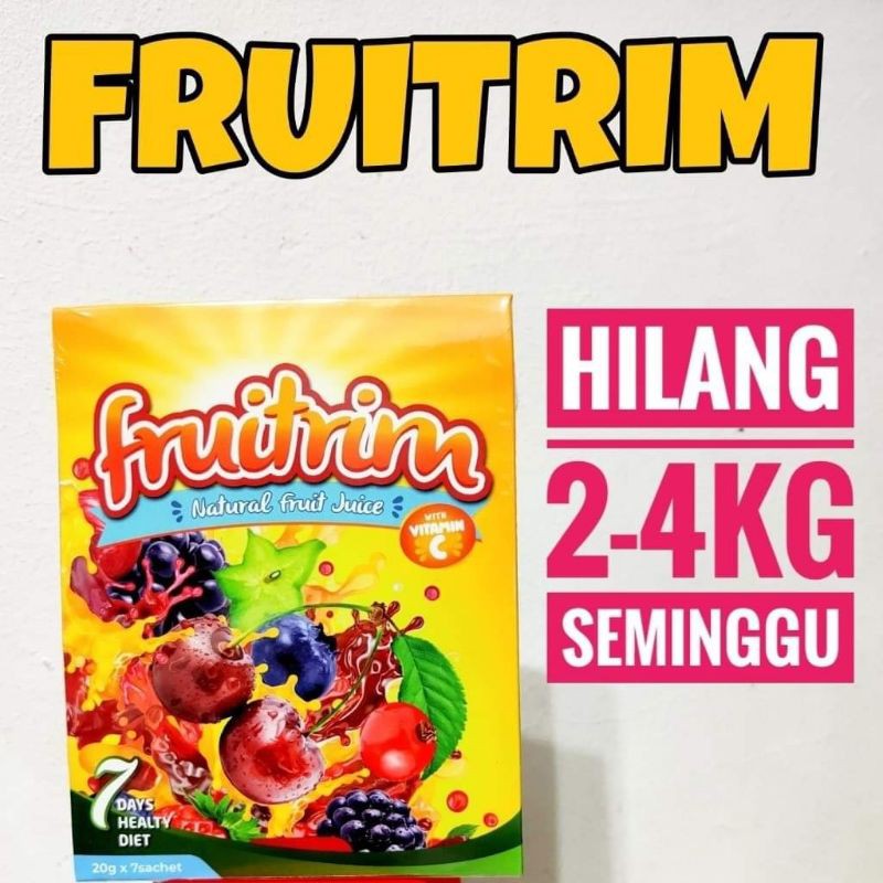 ORI HQ 🎁FREEGIFT + FRUITRIM DETOX JUS KURUS VIRAL | Shopee Malaysia
