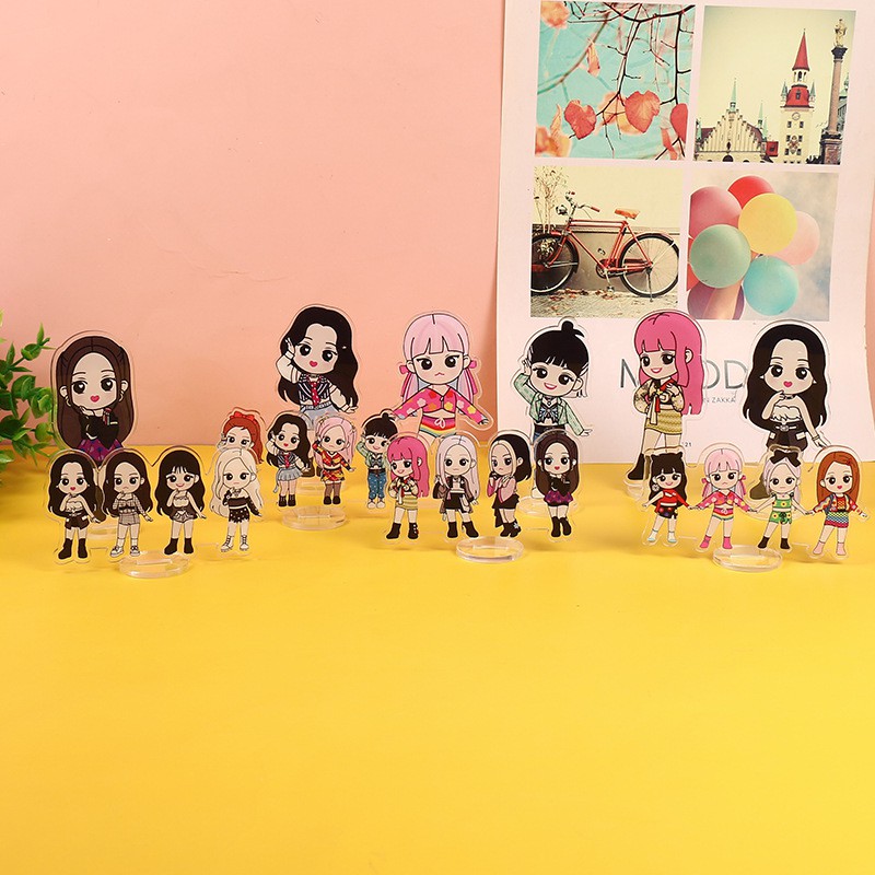 KPOP BLACKPINK 9cm Acrylic Standee Figure Model Plate Holder Figure ...