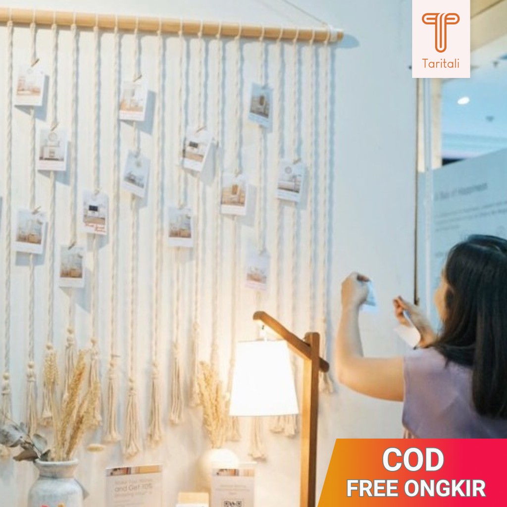 Hiasan Dinding Gantungan Polaroid Macrame Wallhanging Photo Hanger Wall