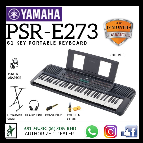 Yamaha PSR-E273 Portable Keyboard ( PSRE273 ) | Shopee Malaysia
