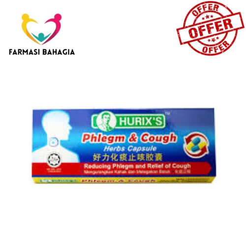 [ Exp 2/2028 ] HURIX'S PHLEGM & COUGH HERBS CAPSULE 6'S | Shopee Malaysia