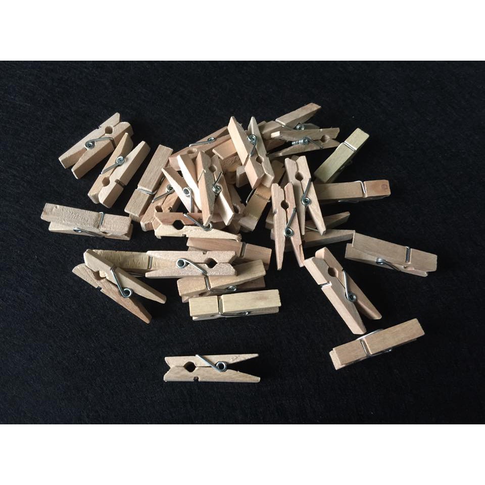 Wooden Clips (Natural Color) | Shopee Malaysia