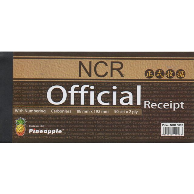 Official Receipt NCR / Resit Rasmi (50set x 2Ply) | Shopee Malaysia