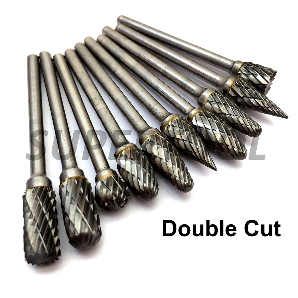 Tungsten Carbide Burr Rotary Porting Tool Mata Porting Mata Korek 10pcs ...