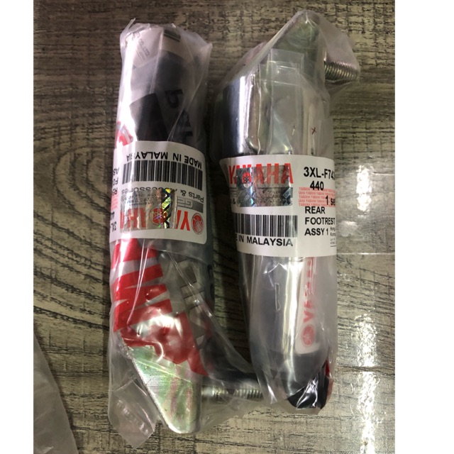 Yamaha Rxz Rear Footrest Original 💯 Hong Leong | Shopee Malaysia
