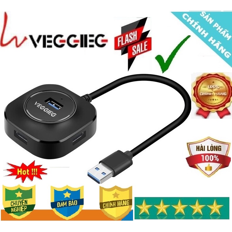 Veggieg Usb 3.0 / 2.0 Splitter 1 To 4 For PC, Laptop | Shopee Malaysia