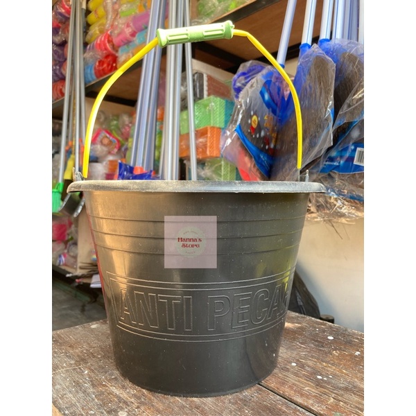 HITAM Cast Bucket 18/black Bucket/Breakproof Bucket/18 Gallon Bucket ...
