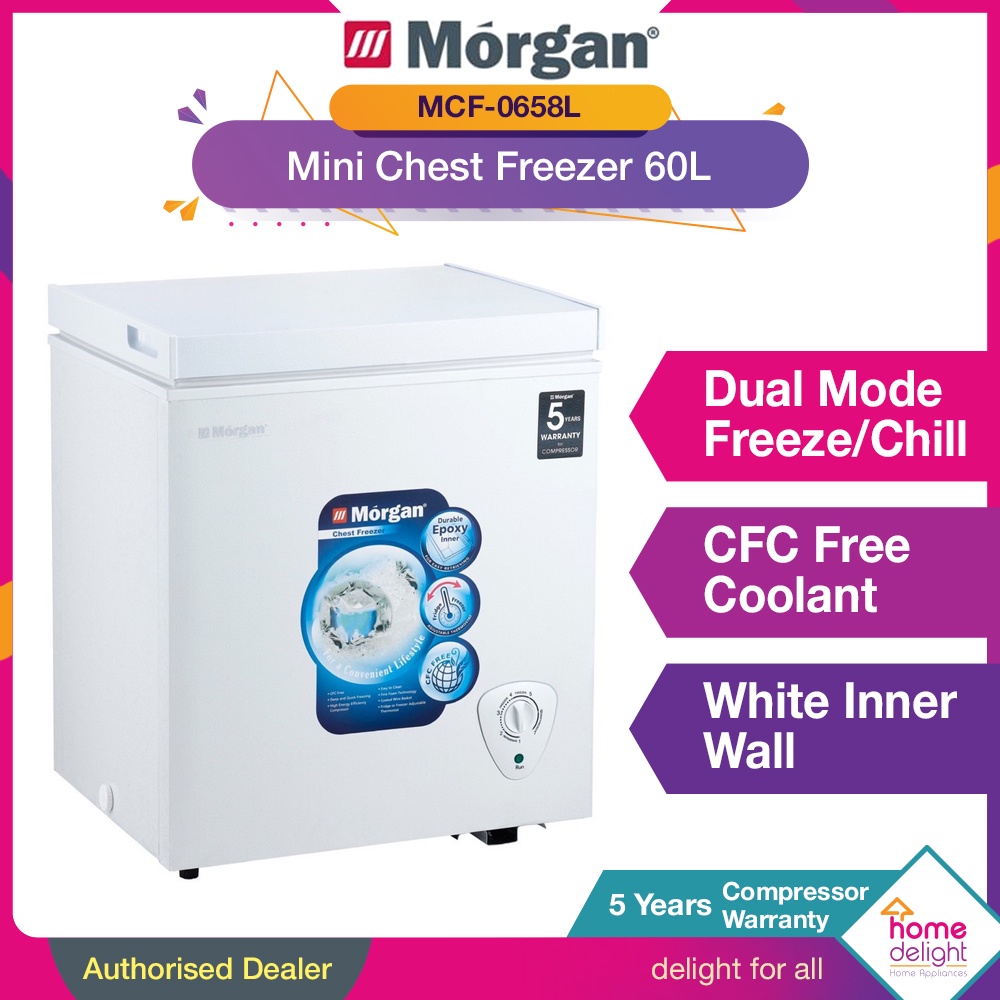 Morgan Mini Chest Freezer 60L [ MCF0658L MCF-0658L ] | Shopee Malaysia