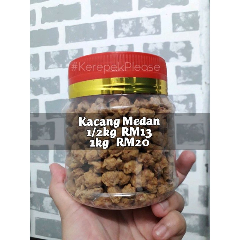 KEREPEKPLEASE Kacang Medan / Kacang Sedap Rangup Kudapkudap | Shopee ...