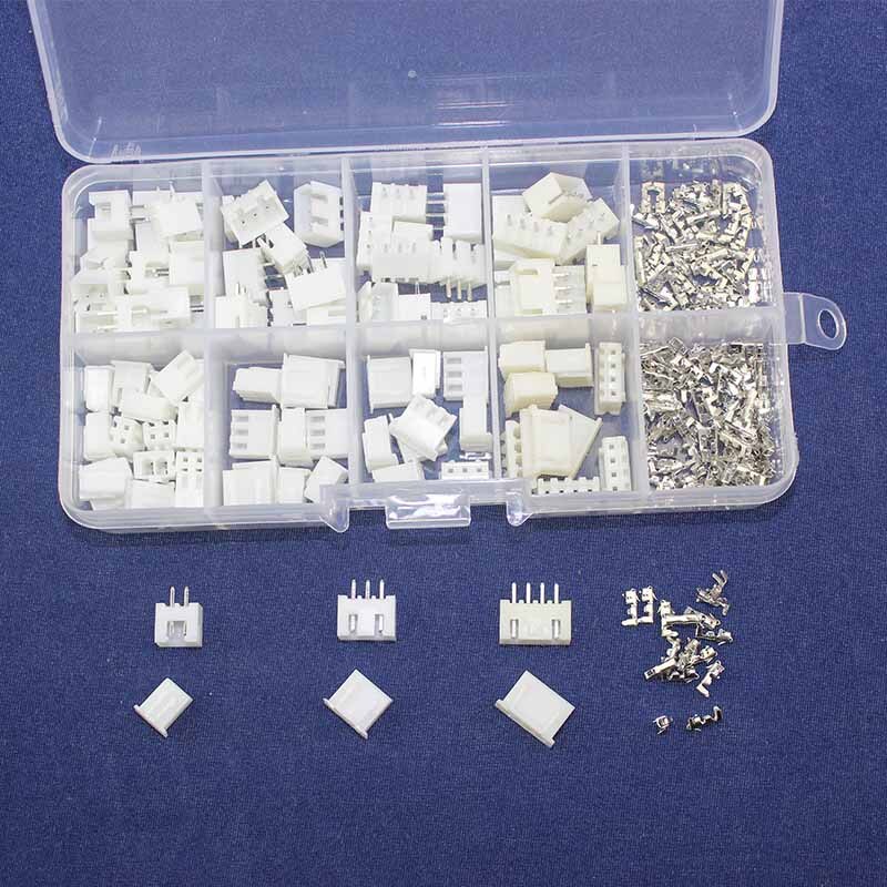 50 sets Kit in box 2p 3p 4 pin 2.54mm Pitch Terminal / Housing / Pin ...