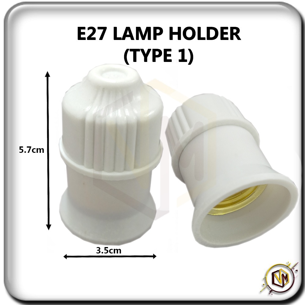 High Quality Lamp Base Bulb Holder Wedge Holder Batten Lampu PLC to E27 ...
