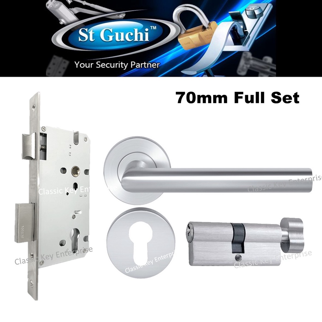 St Guchi mortise door lock set SGLHR 2104 Lever handle SIRIM approved ...