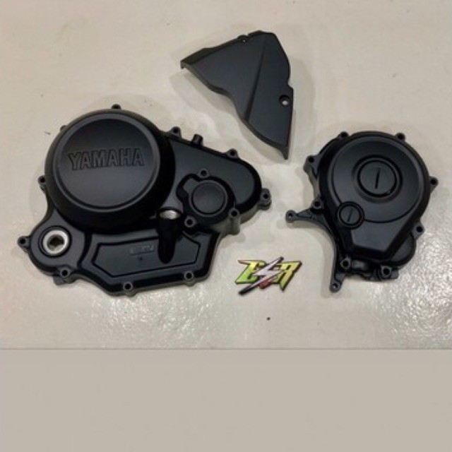 ORIGINAL YAMAHA Y15ZR CASING ENGINE FZ BLACK COMPLETE SET | Shopee Malaysia