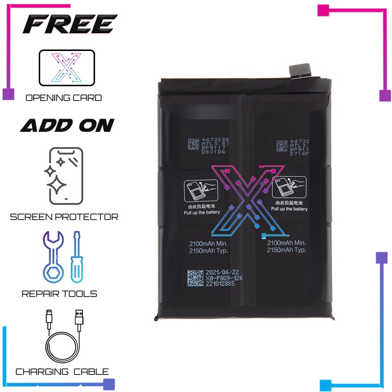 Battery BLP809 Compatible For Realme GT MASTER EDITION RMX3363 (2100 ...