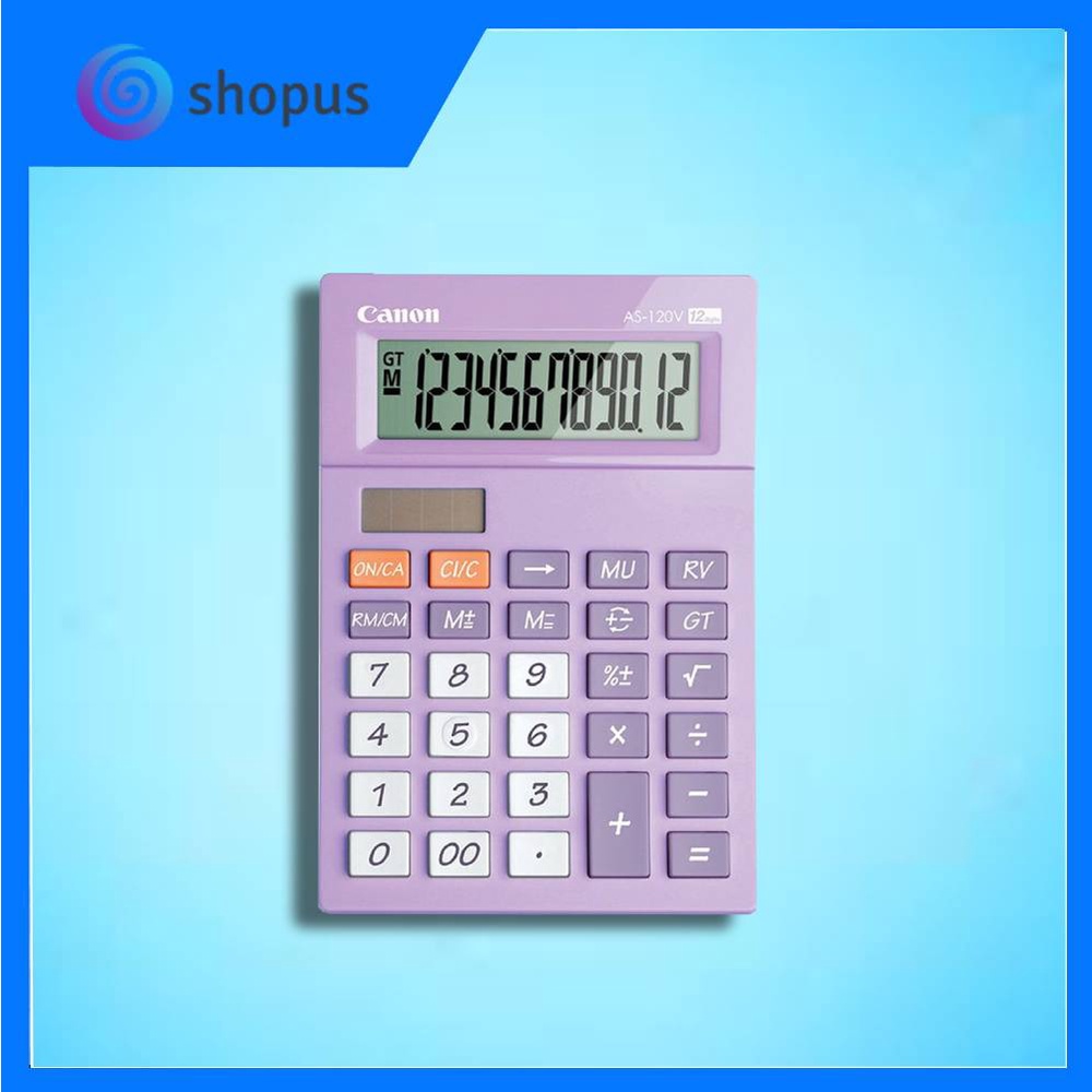 Canon AS-120V-PU Arc Design 12 Digits Calculator (Purple) | Shopee Malaysia