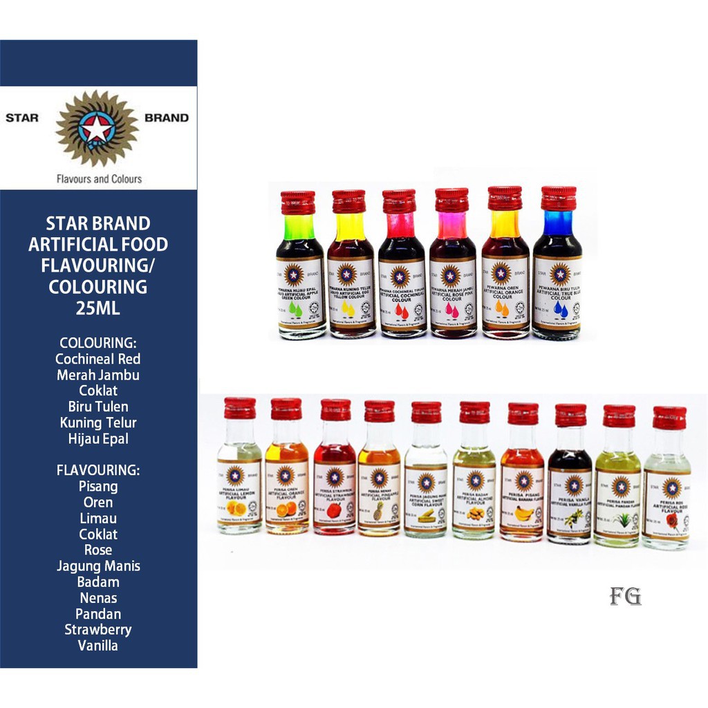 STAR BRAND COLOURING 25ML (STAR BRAND PERWARNA MAKANAN)# READY STOCK IN ...