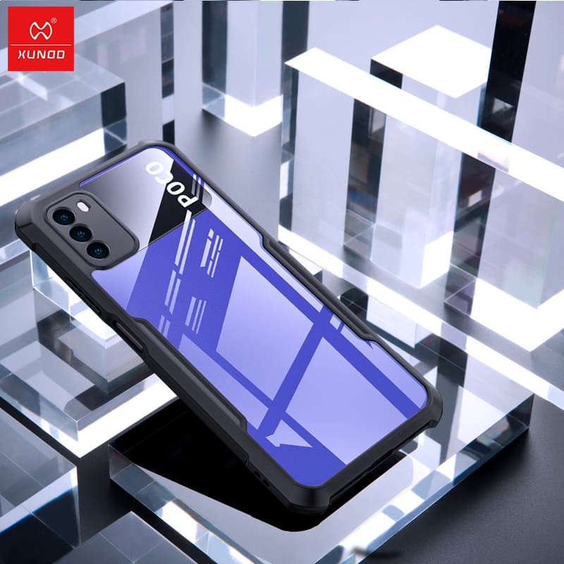 Original XUNDD Poco M3 Transparent Clear Acrylic Bumper Back Case Cover ...