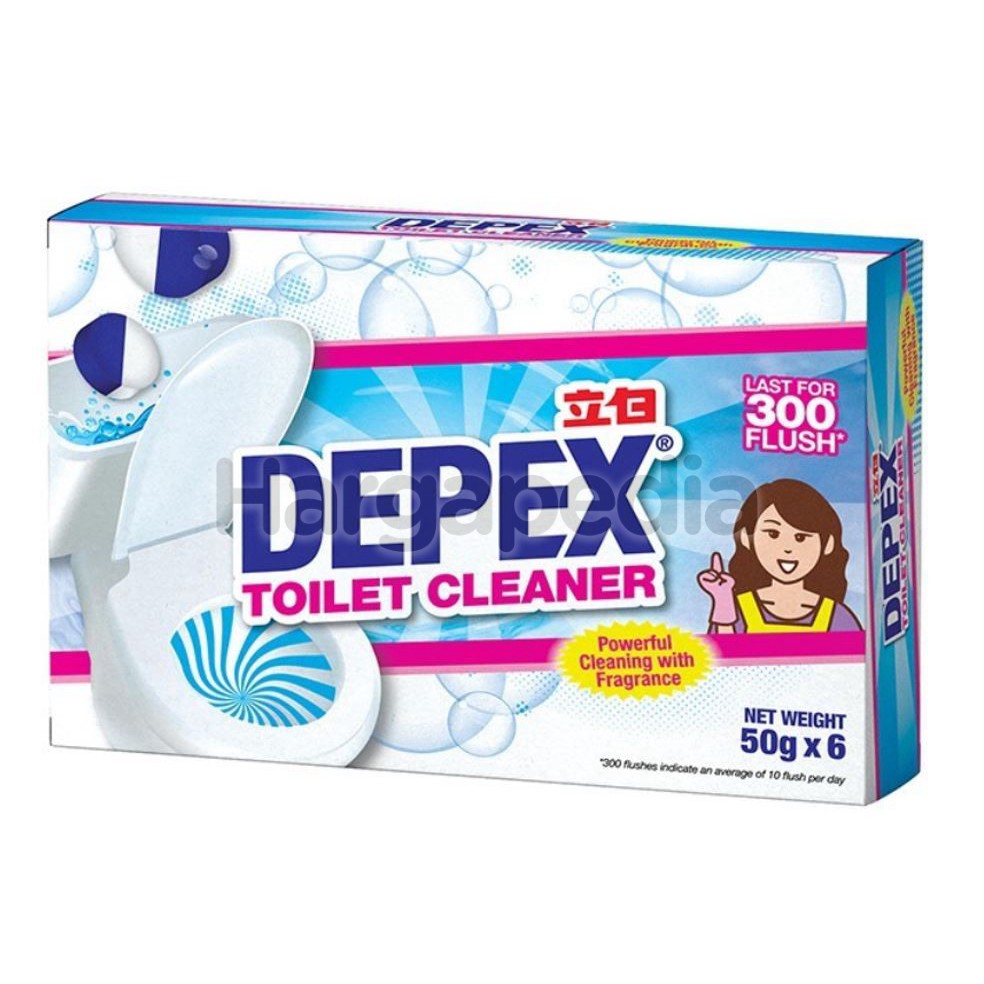 6x50g Depex Toilet Cleaner Depex Pencuci Mangkuk Tandas 立白蓝泡洁 | Shopee ...