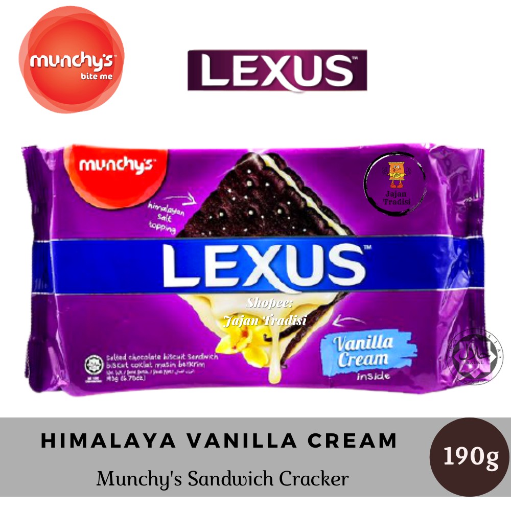 MUNCHY'S LEXUS SANDWICH CRACKERS - 7 VARIATION [190g ~ 200g] | Shopee ...