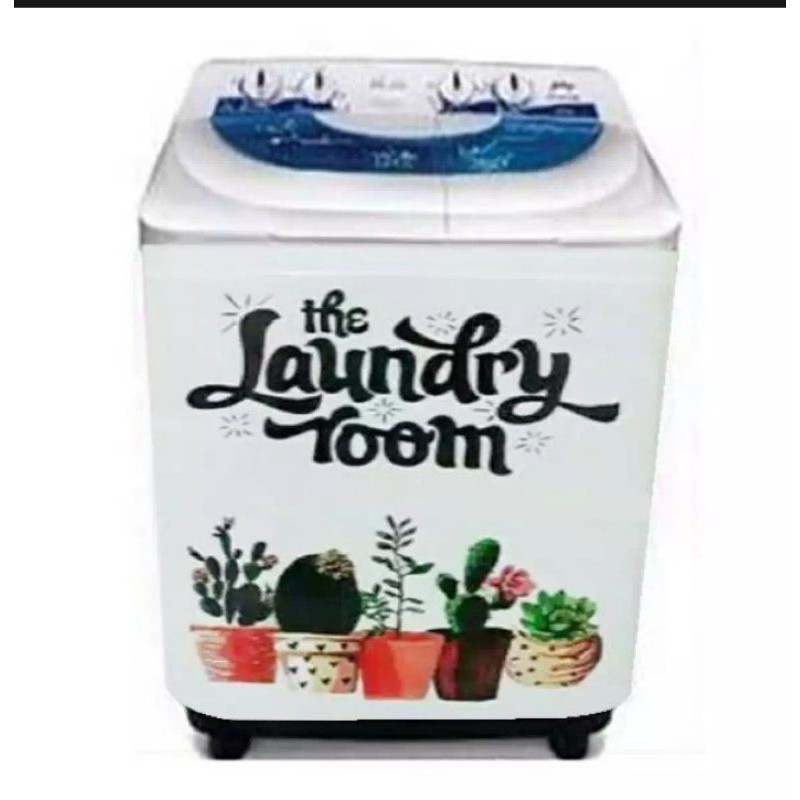 MESIN Washing machine sticker for 1 tub laundry motif KTS03 | Shopee ...