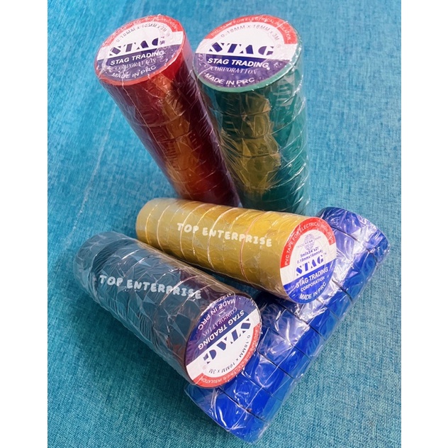 STAG PVC Tape(10pcs)/ Insulation Tape/ Pita Pelekat Wayar Elektrik/ 胶布 ...