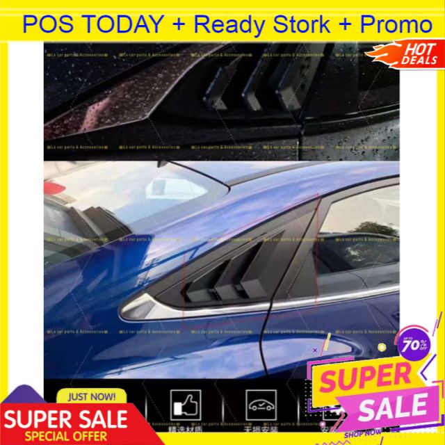 window Side Triangle Quarter Mirror cover Panel mustang Honda civic Fc ...