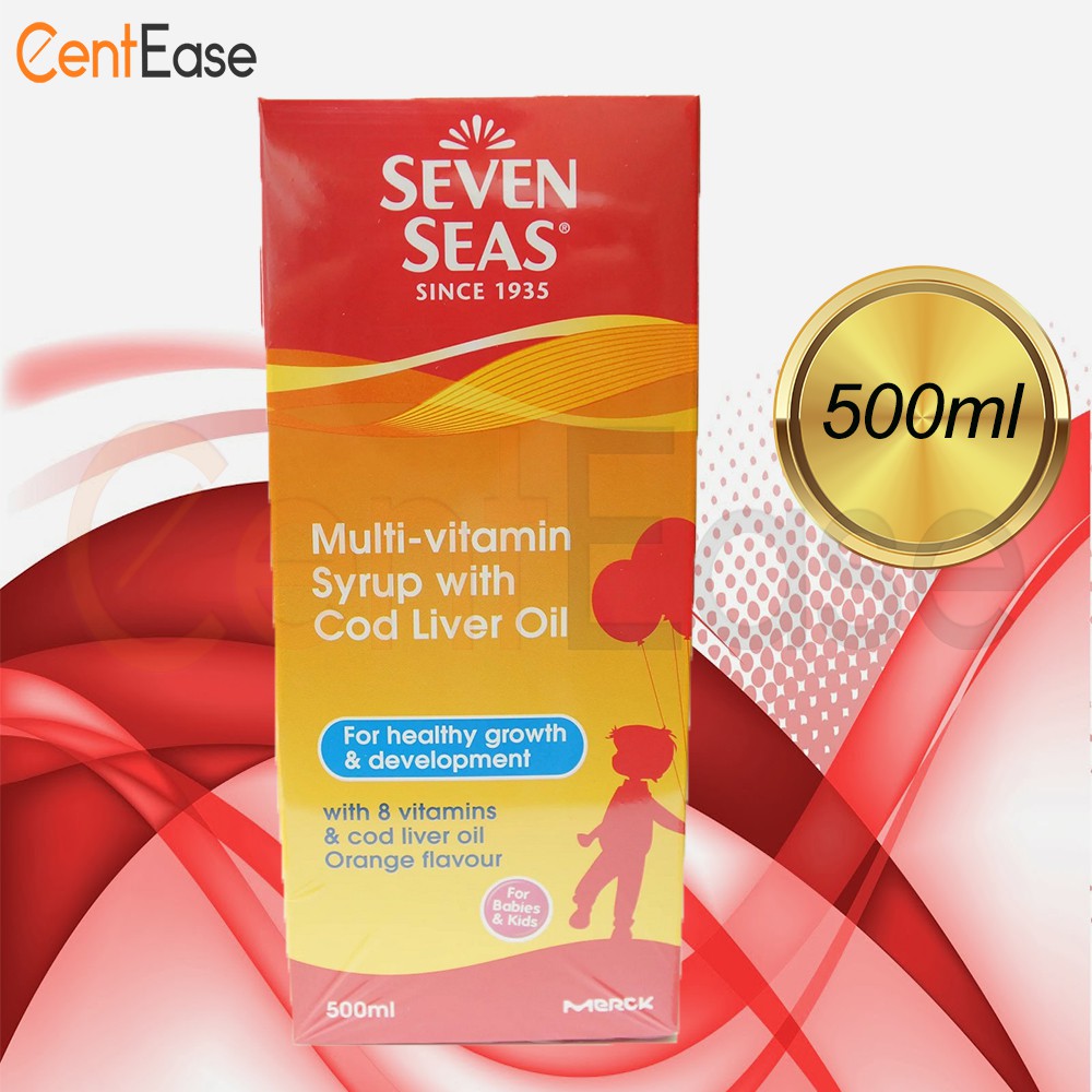 Seven Seas Kids Multivitamin Syrup With Cod Liver Oil 500ml | Shopee ...