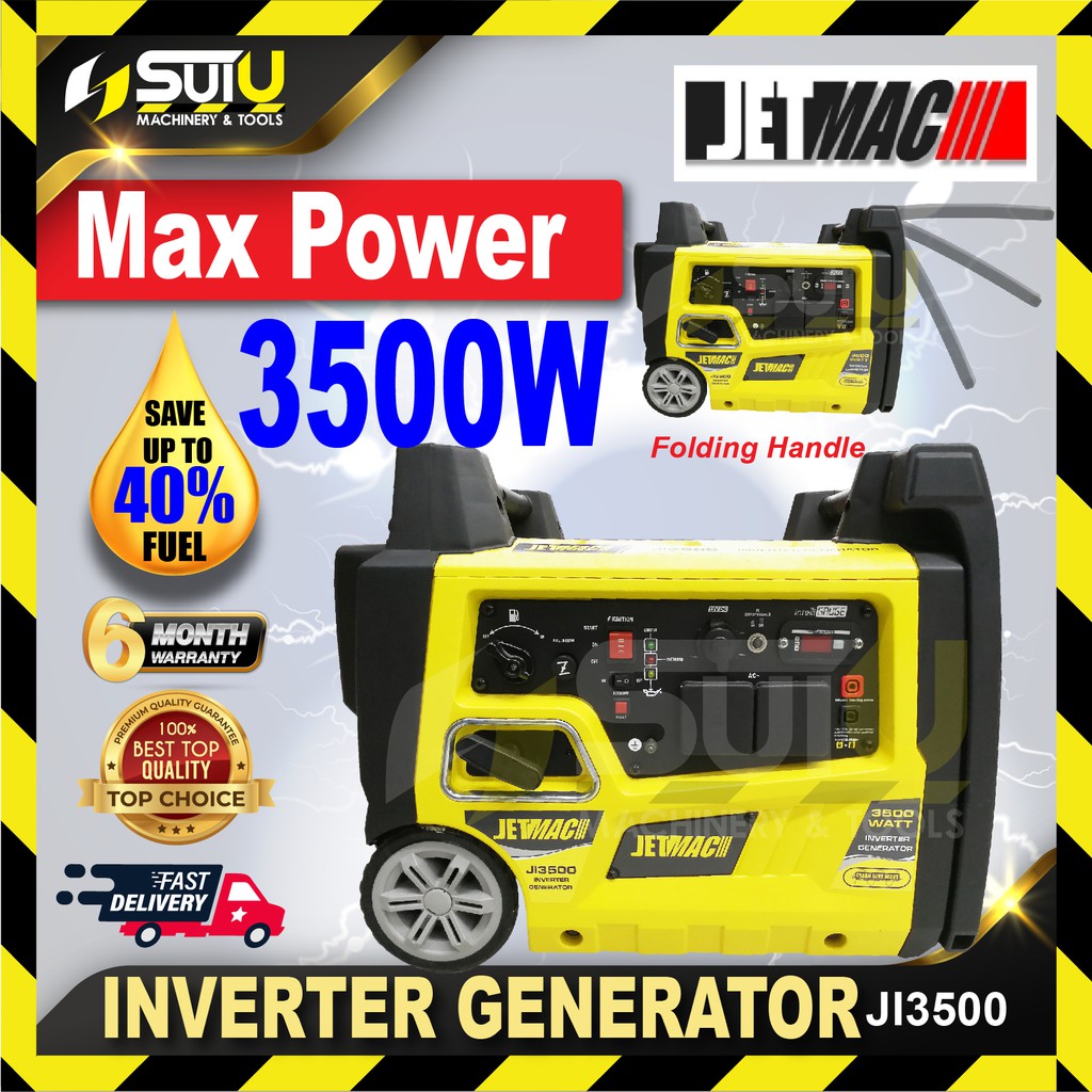 JETMAC / EUROX JI3500 Portable Inverter Generator 3500w (Recoil Start) | Shopee Malaysia