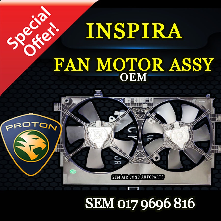 PROTON INSPIRA OEM TAIWAN NEW FAN MOTOR WITH COVER SET (CAR AIRCOND ...