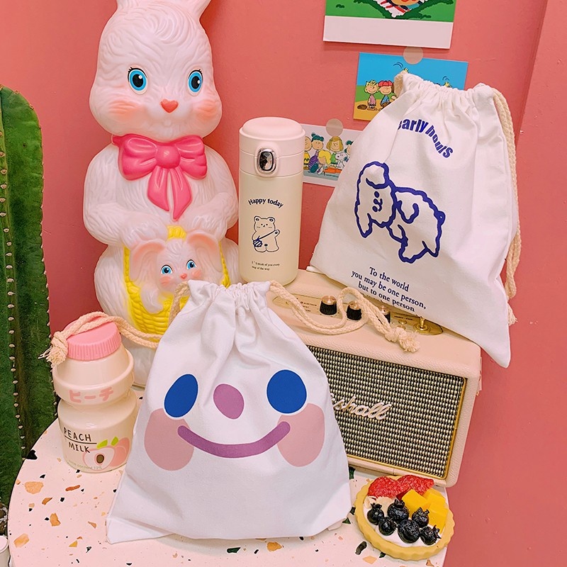🔥READY STOCK🔥 Cute korean style drawstring bag mini bag cosmetic bag ...