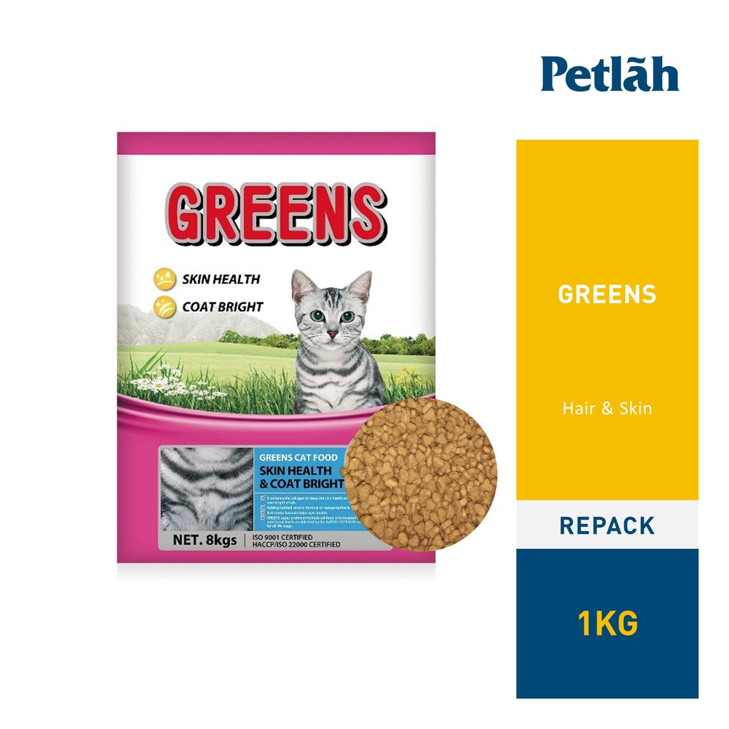 Green Cat Food Hair & Skin 1kg (Repack) | Shopee Malaysia