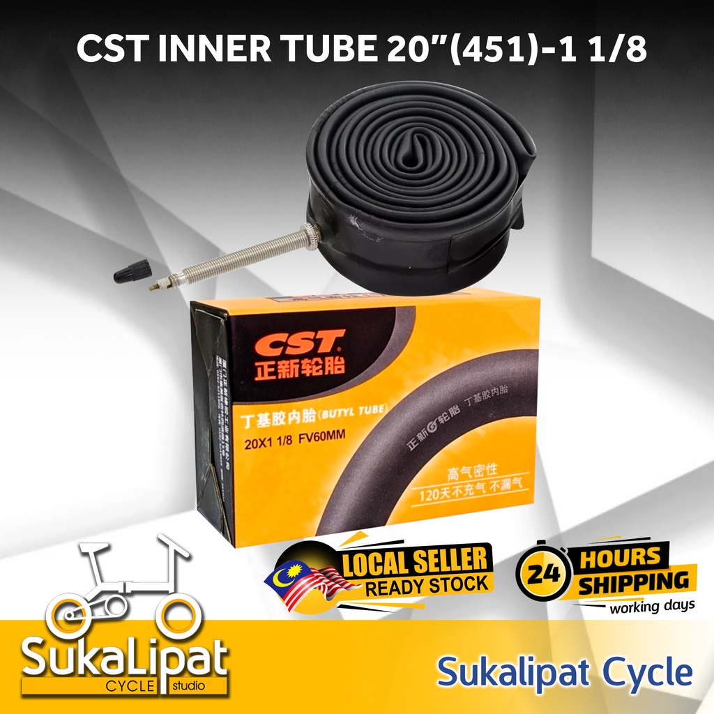 CST Inner Tube 20" (451)-1 1/8 (FV 60mm Presta Valve) | Shopee Malaysia